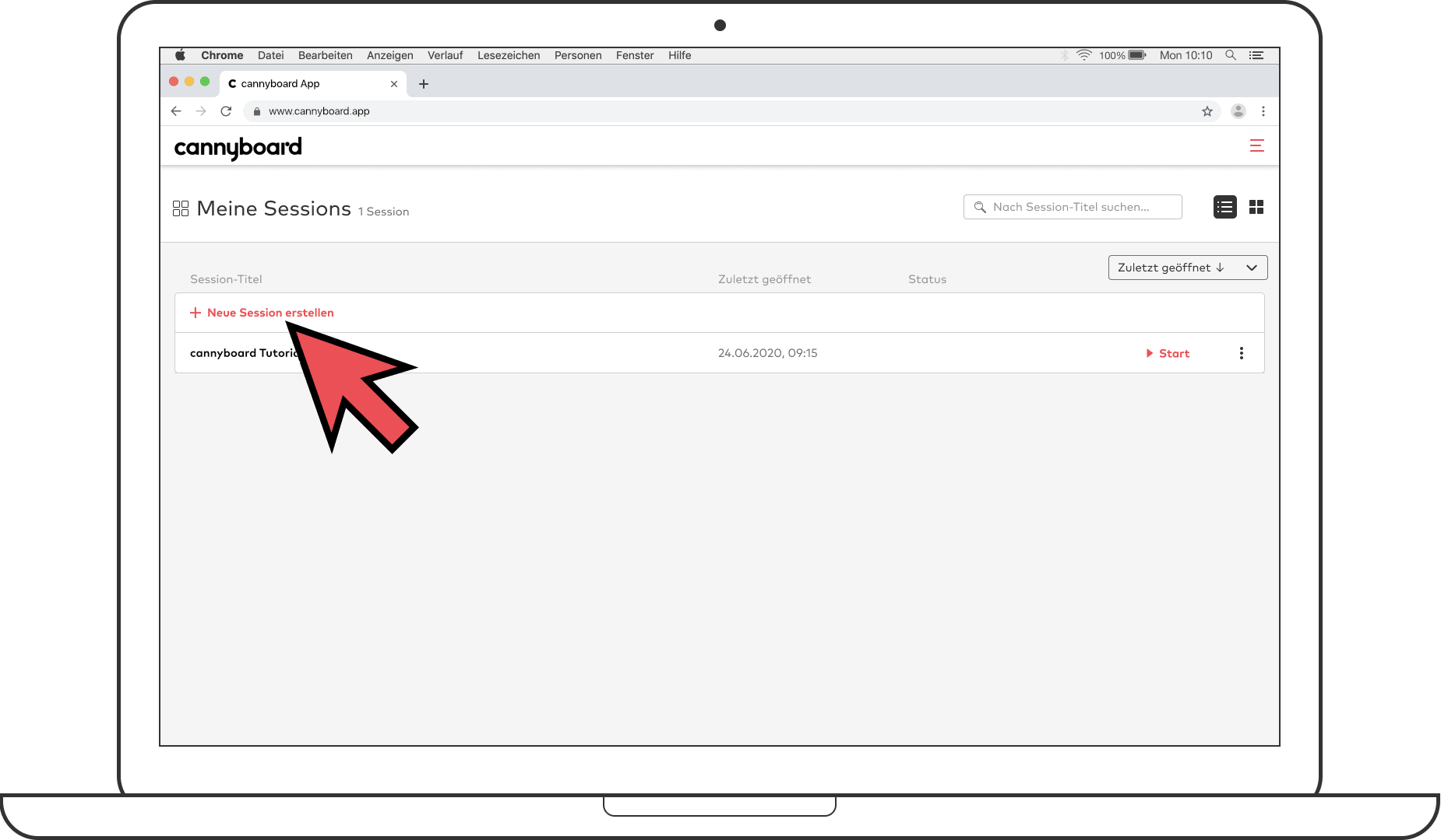 Create your first Session. – cannyboard Create your first Session. – cannyboard