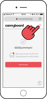Einloggen mit E-Mail und Passwort – cannyboard